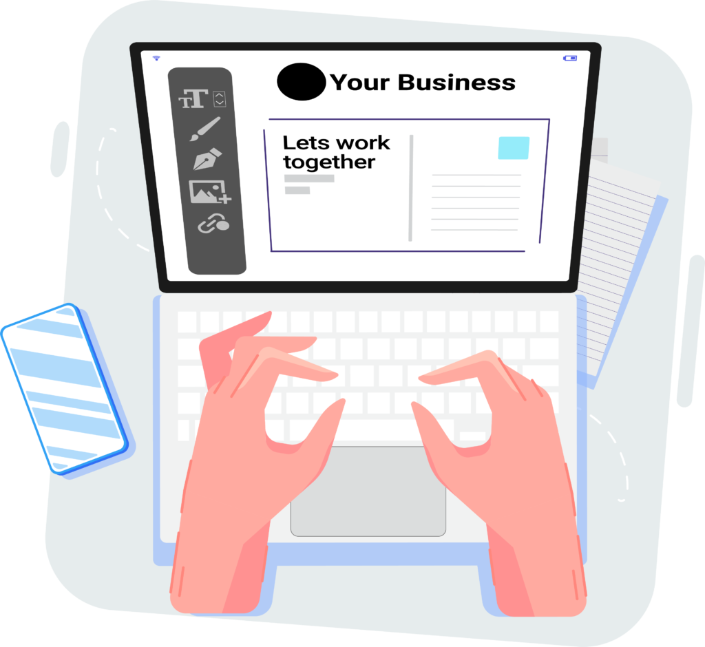 Custom postcards for businesses - Custom postcard mailing service - Big ...