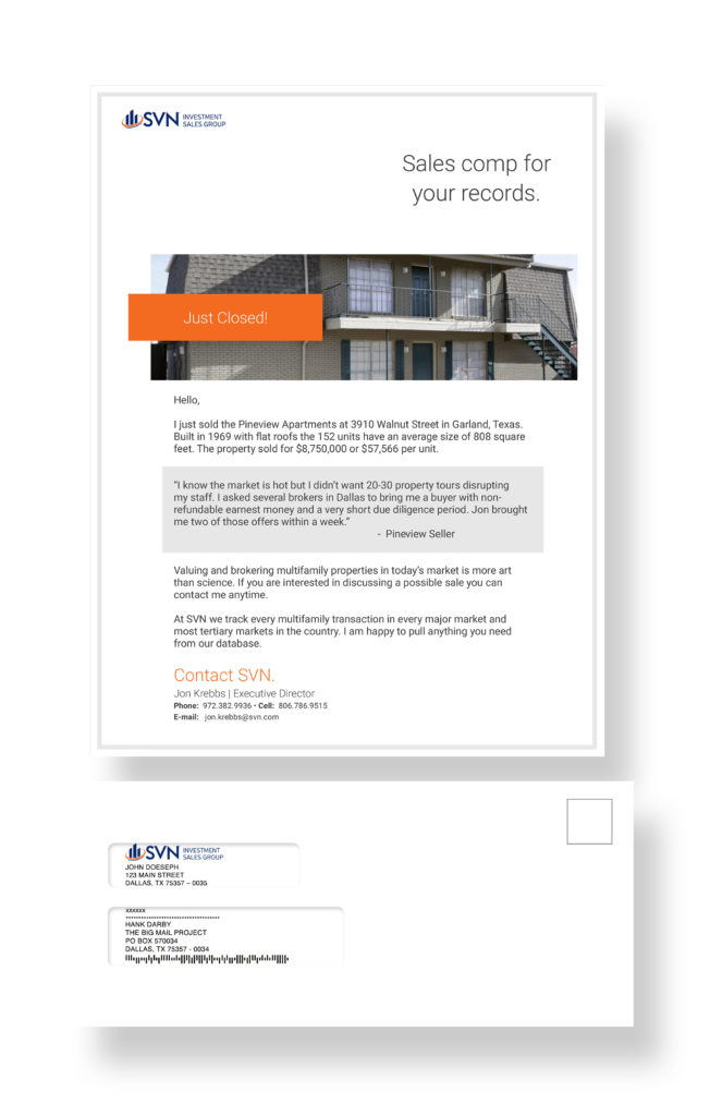 Real Estate Mailer - The Big Mail Project