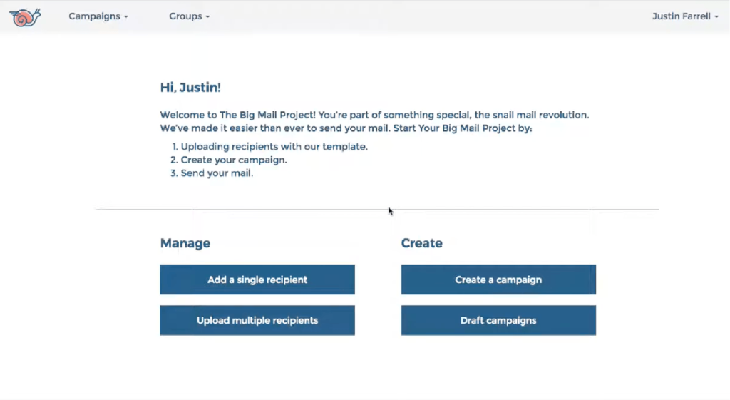 Direct Mail Tutorials – How to use The Big Mail Project